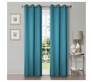 SUPERIOR Modern Solid Blackout 2-piece Curtain Set, 42x108 - One-color