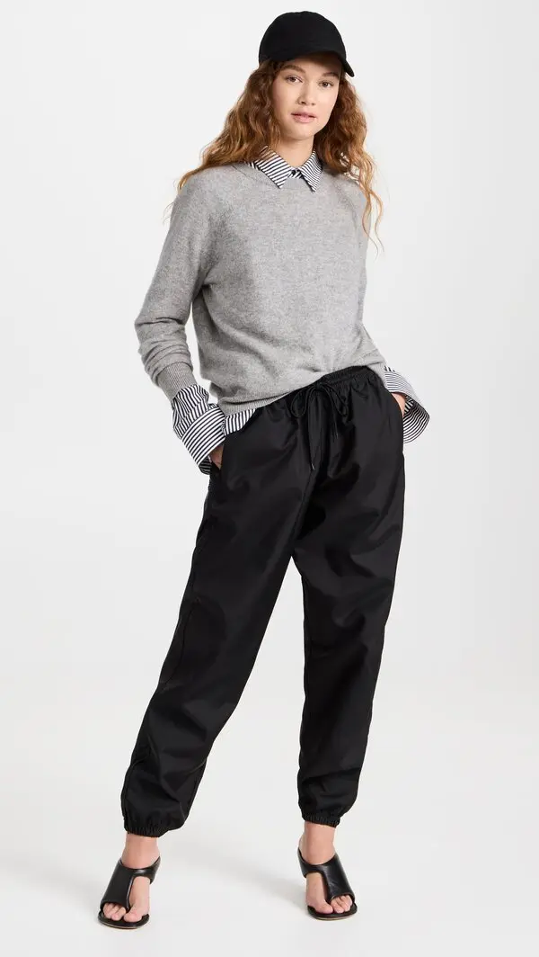WHITE & WARREN Cashmere Long Sleeve Sweatshirt
