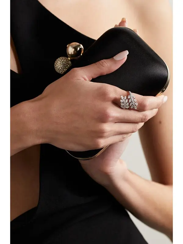 ANITA KO Jasmine 18-karat Diamond Ring - Silver