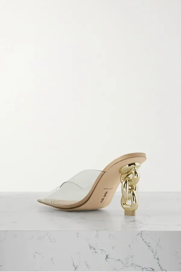 Cult Gaia Carmen Pvc Mules