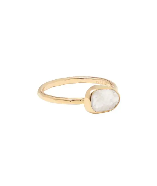 MELISSA JOY MANNING Moonstone Ring - Gold