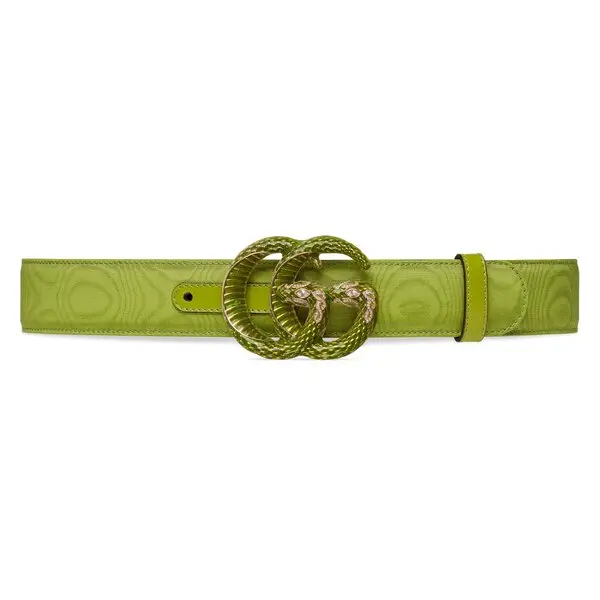 Gucci Belt With Double G Snake Buckle
