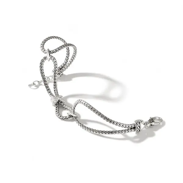 John Hardy Soft Chain Link Bracelet Diamonds