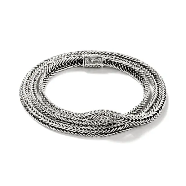 John Hardy Kami Chain Triple Wrap Bracelet - Silver