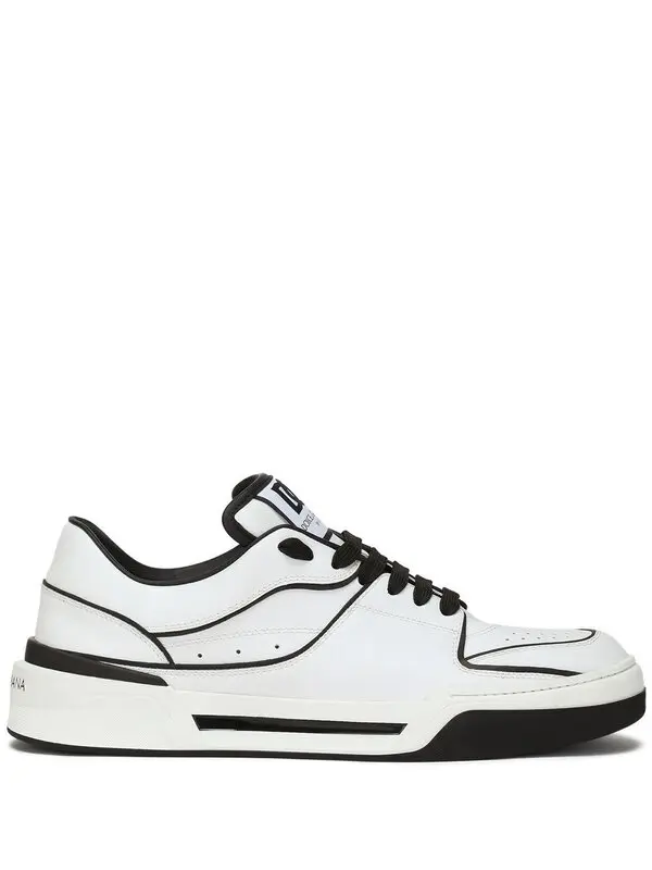 Dolce & Gabbana Roma Leather Sneakers - White