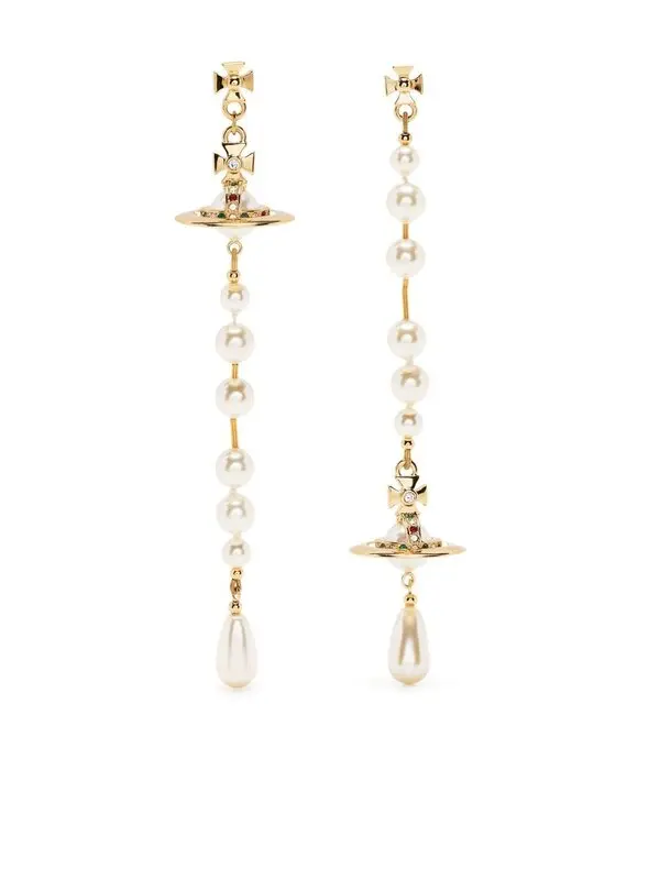 VIVIENNE WESTWOOD Faux-pearl Drop Earrings - Gold