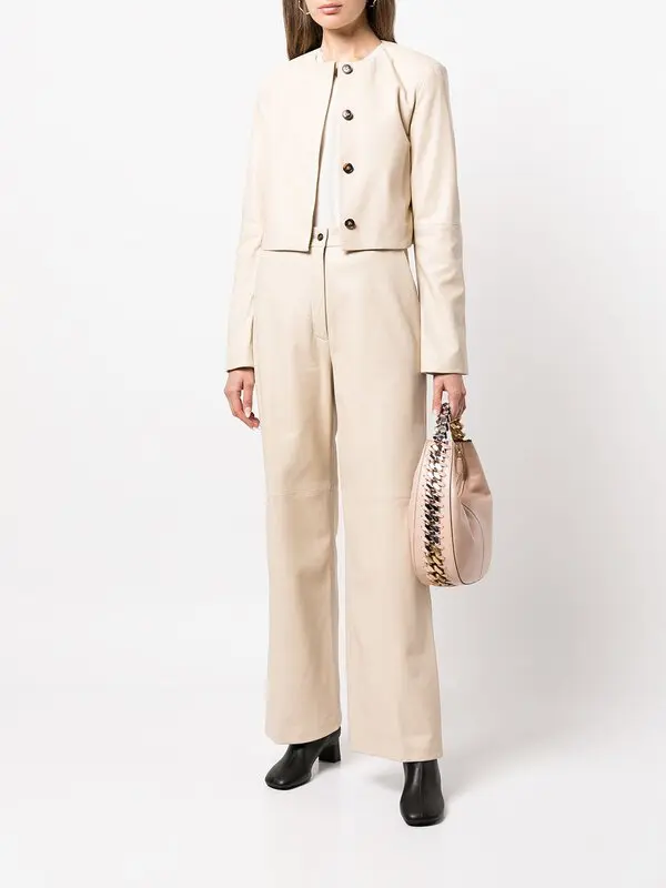 Loulou De Saison Straight Leather Trousers