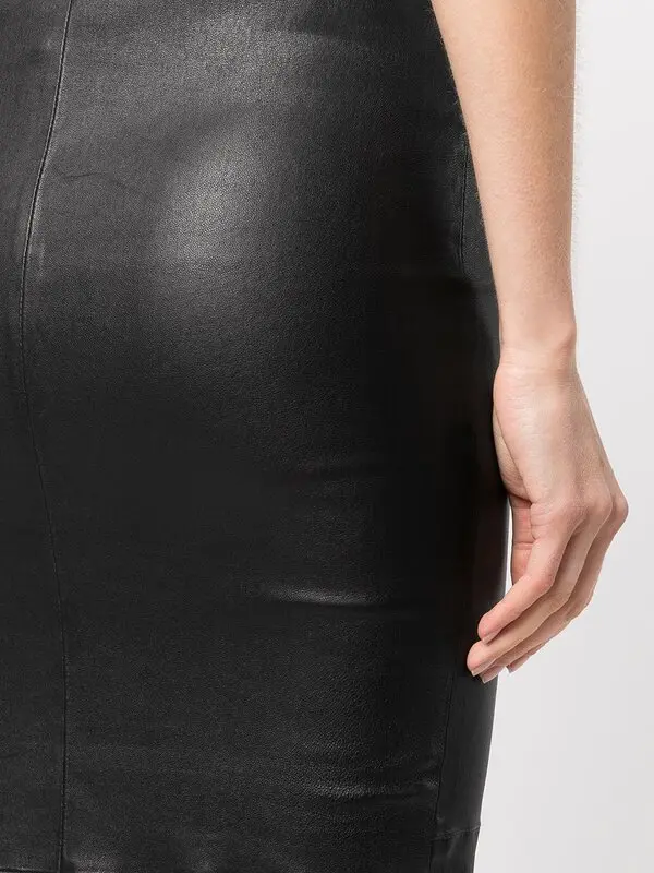 Sprwmn Leather Pencil Skirt