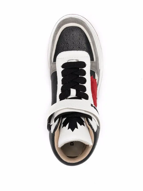 Dsquared2 Logo-print Leather Sneakers