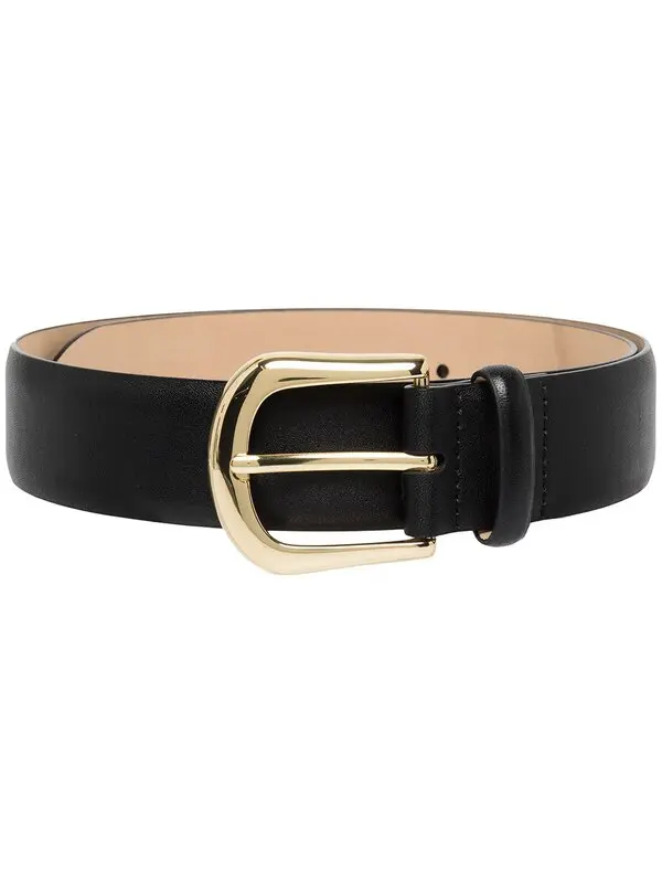 B-low The Belt Kennedy Thin Leather Belt - Black