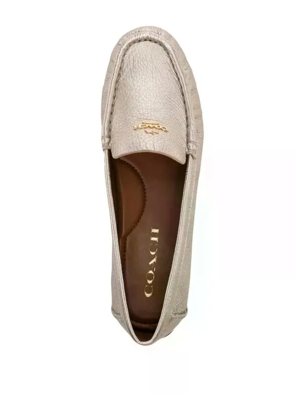 COACH Foil-embossed Leather Loafers
