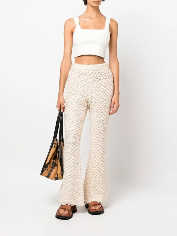 Rokh Knit Flare Trousers