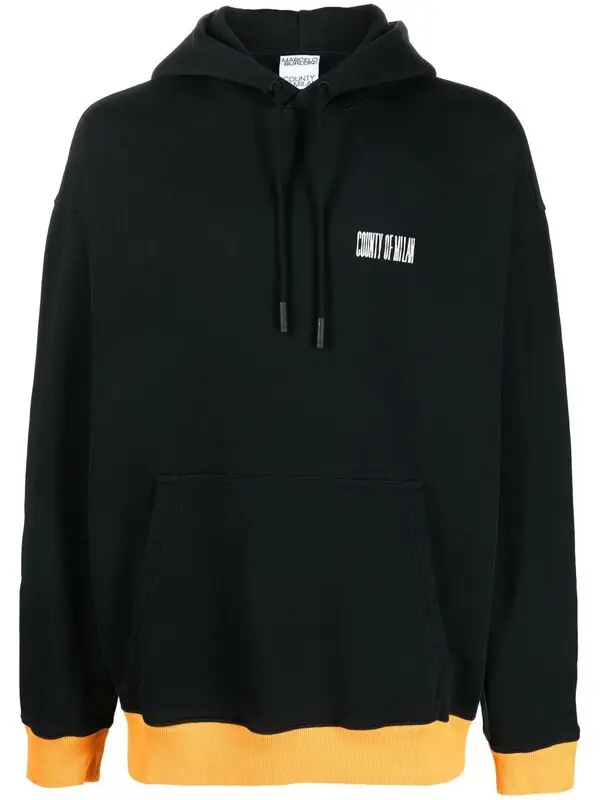 COUNTY OF MILAN Marcelo Burlon Logo-print Hoodie
