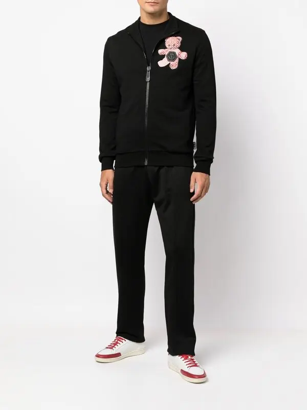 Philipp Plein Teddy Bear Zip-up Sweatshirt