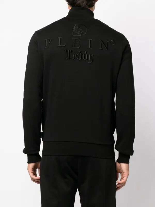 Philipp Plein Teddy Bear Zip-up Sweatshirt