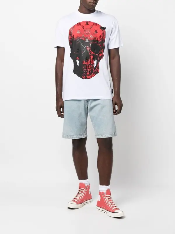 Philipp Plein Skull-print T-shirt - White