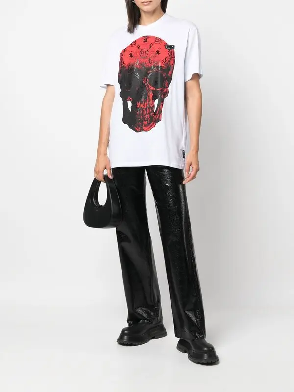 Philipp Plein Skull-print T-shirt - White