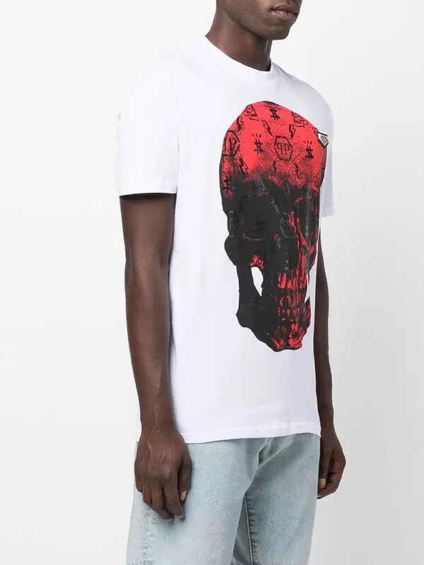 Philipp Plein Skull-print T-shirt - White