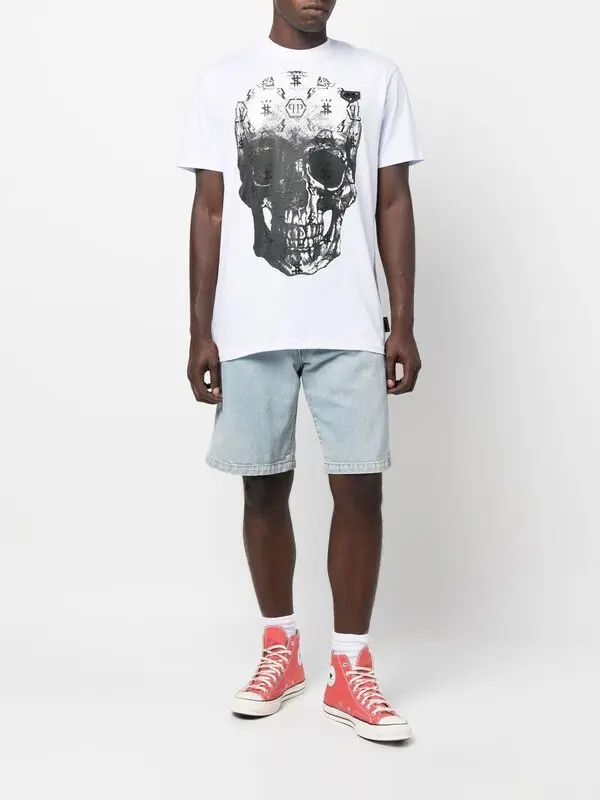 Philipp Plein Skull-print Short-sleeve T-shirt - White