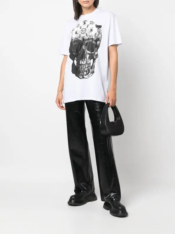 Philipp Plein Skull-print Short-sleeve T-shirt - White
