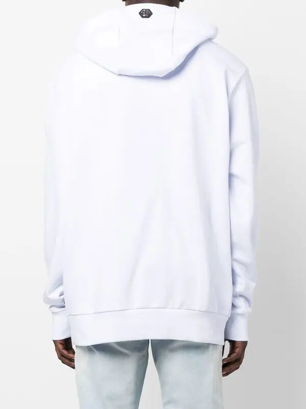 Philipp Plein Skull-print Hoodie - White