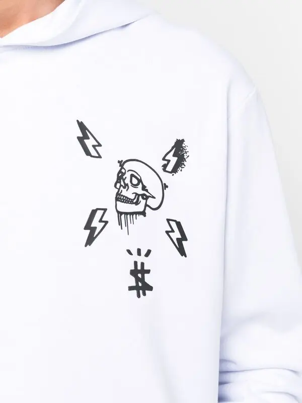 Philipp Plein Graphic-print Cotton Hoodie