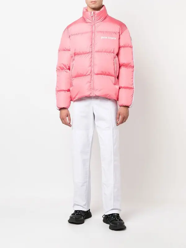 Palm Angels Logo-print Padded Jacket - Pink
