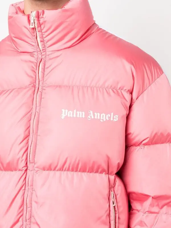 Palm Angels Logo-print Padded Jacket - Pink