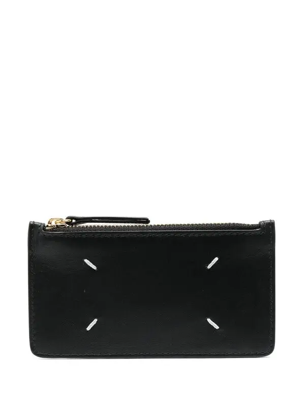 MAISON MARGIELA Four-stitch Leather Wallet - Black