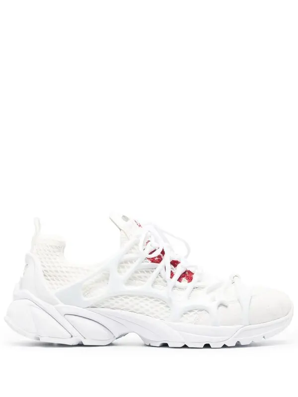 44 LABEL GROUP Panelled Low-top Sneakers - White