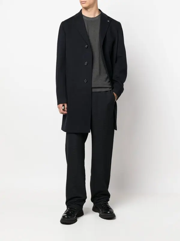 Tagliatore Single-breasted Tailored Coat - Blue