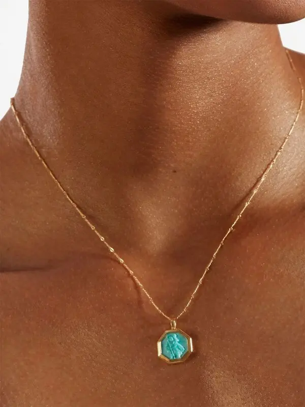 Monica Vinader St Christopher Pendant - Gold