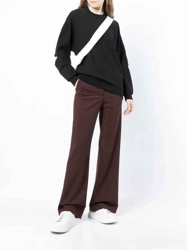 Tibi Cut Out-detail Crew Neck Sweatshirt