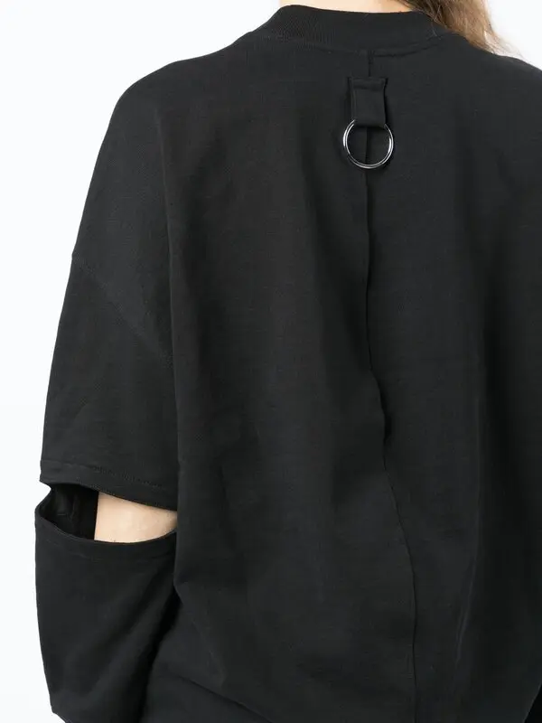 Tibi Cut Out-detail Crew Neck Sweatshirt