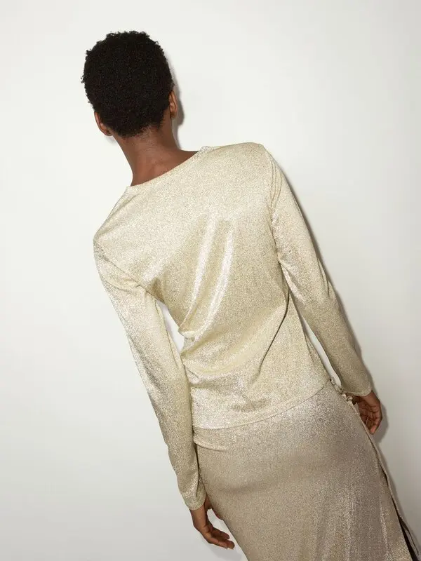 Rabanne Asymmetric Metallic T-shirt