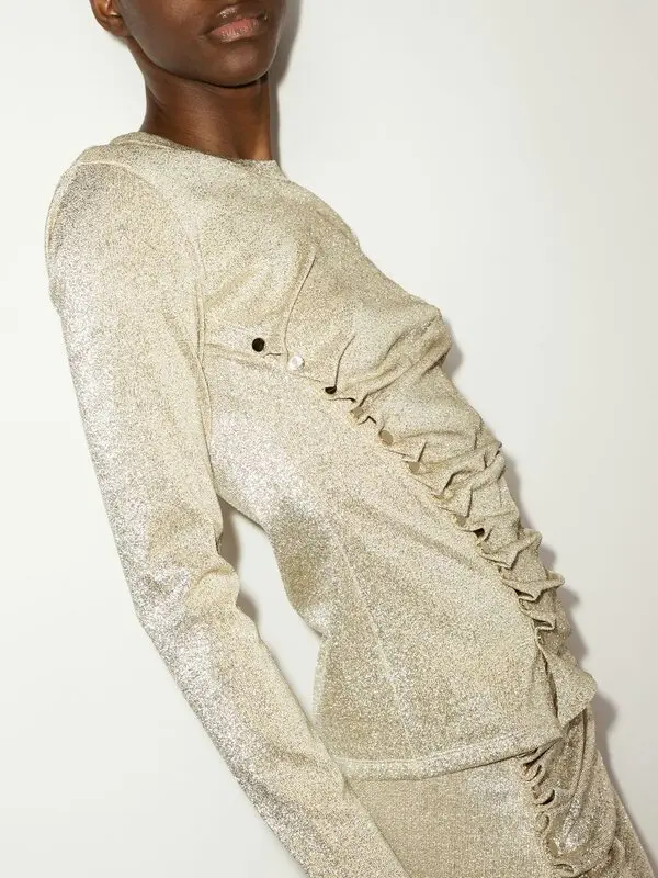 Rabanne Asymmetric Metallic T-shirt