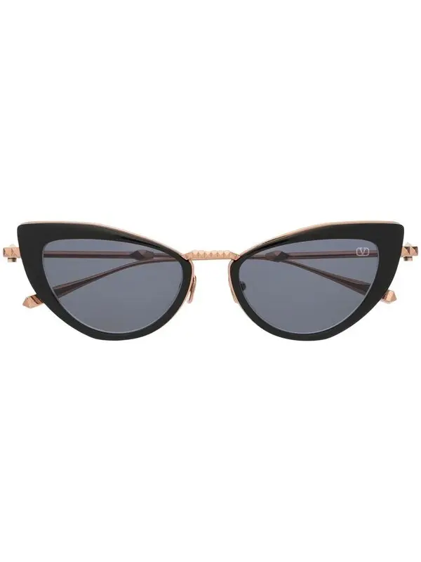 Valentino Garavani Rockstud Cat-eye Sunglasses - Gold