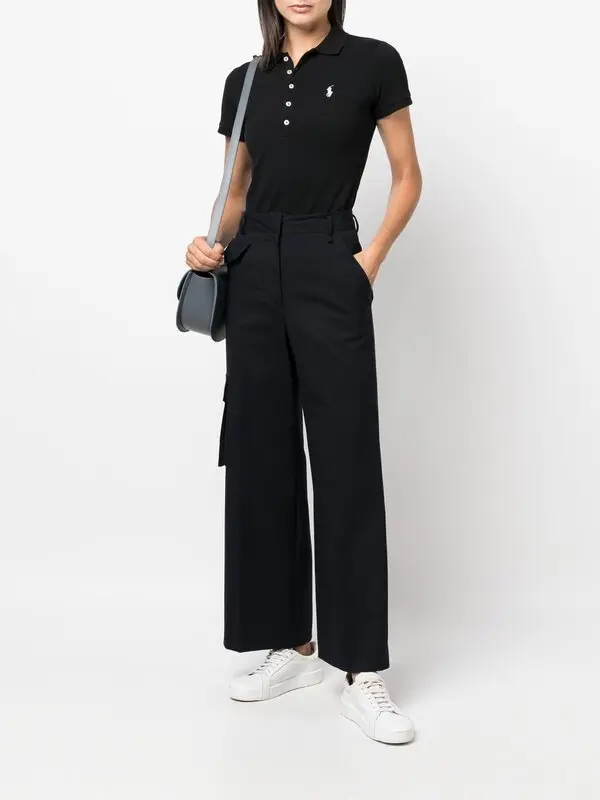 Polo Ralph Lauren Julie Slim Polo Shirt - Black