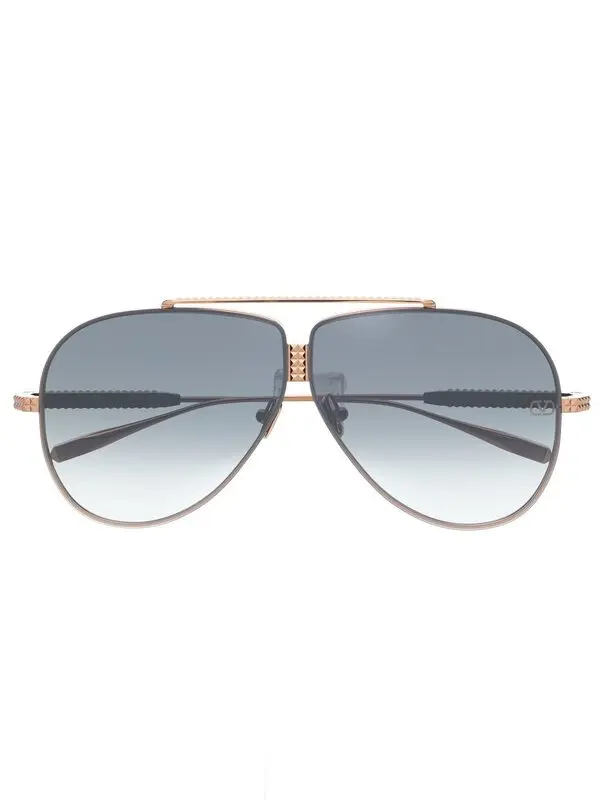 Valentino Garavani Pilot Sunglasses - Gold
