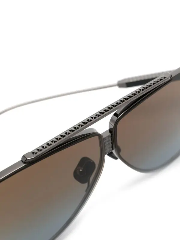 Valentino Garavani Rockstud Pilot-frame Sunglasses - Black