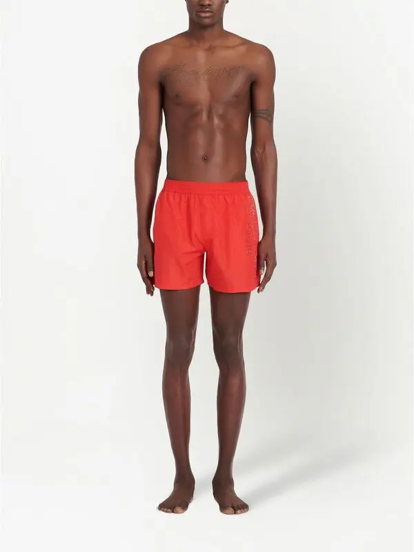 Balmain Metallic-logo Swim Shorts