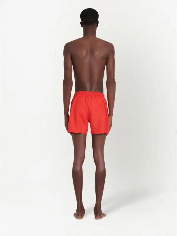 Balmain Metallic-logo Swim Shorts