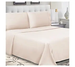 SUPERIOR Solid Cotton Percale Deep Pocket Sheet Set Ck - One-color