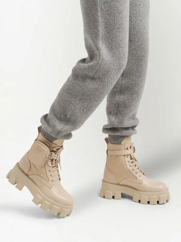 Prada Monolith Leather Boots