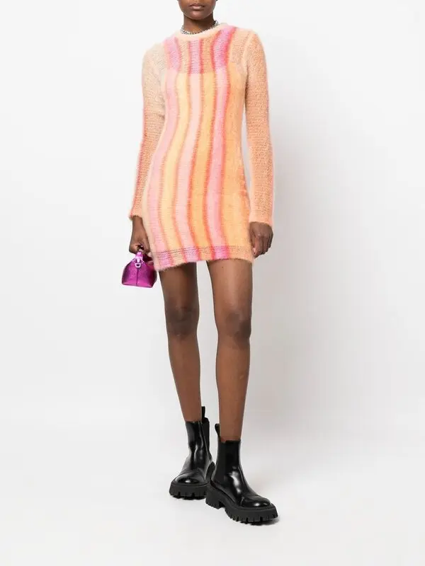 DIESEL® Striped Knit Bodycon Dress