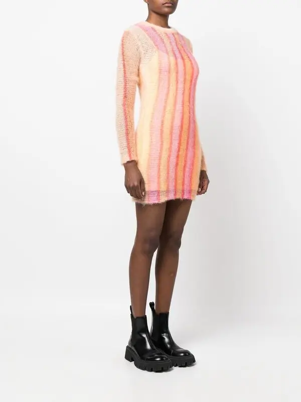 DIESEL® Striped Knit Bodycon Dress