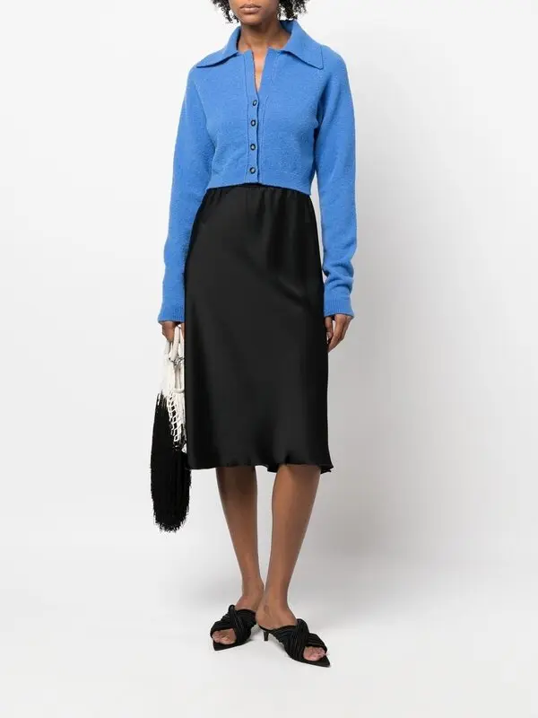 Nanushka Satin-finish Midi-skirt