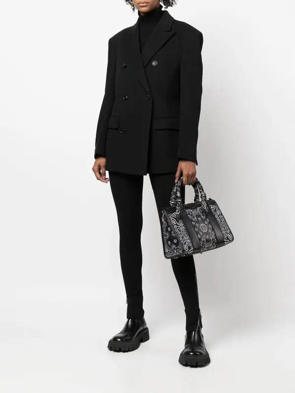 Amiri Double-breasted Cotton Blazer - Black