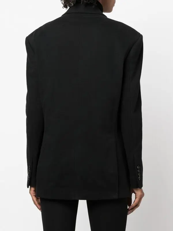Amiri Double-breasted Cotton Blazer - Black