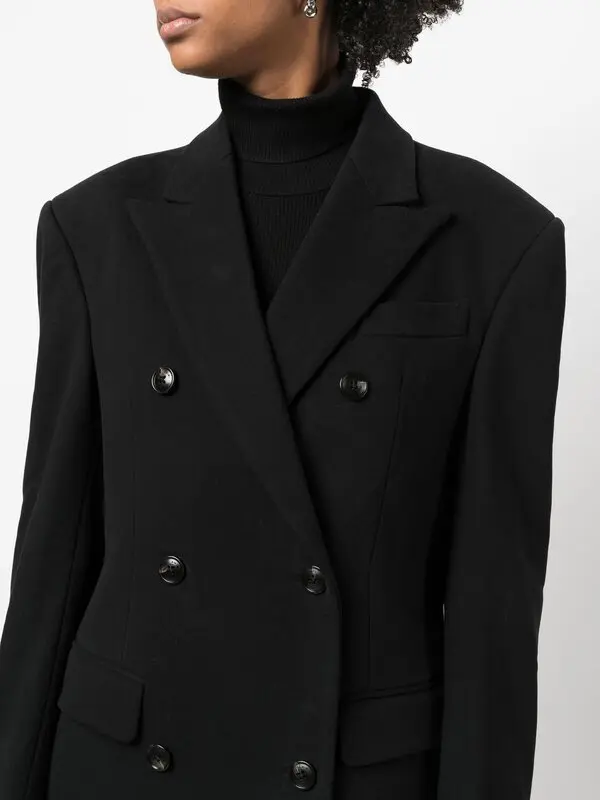 Amiri Double-breasted Cotton Blazer - Black